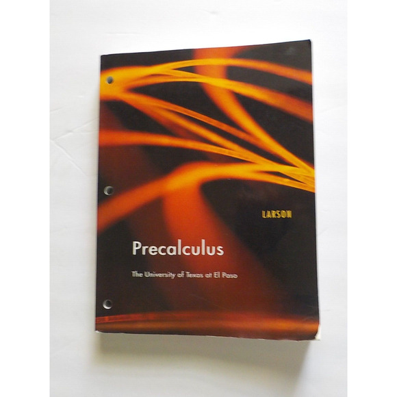 book | Accents | Precalculus Ron Larson 8th Edition For The University ...